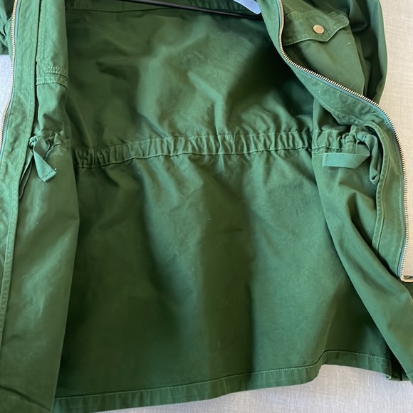 J. Crew | Jackets & Coats | Jcrew Cotton Anorak Jacket Xs Woodland ...